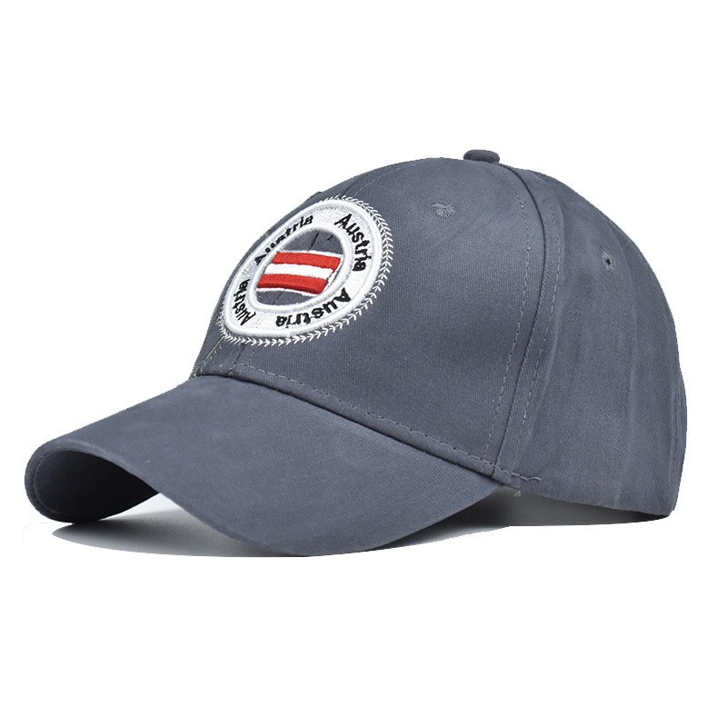 Купити чоловічу кепку Narason сірого кольору з логотипом Austria в ...