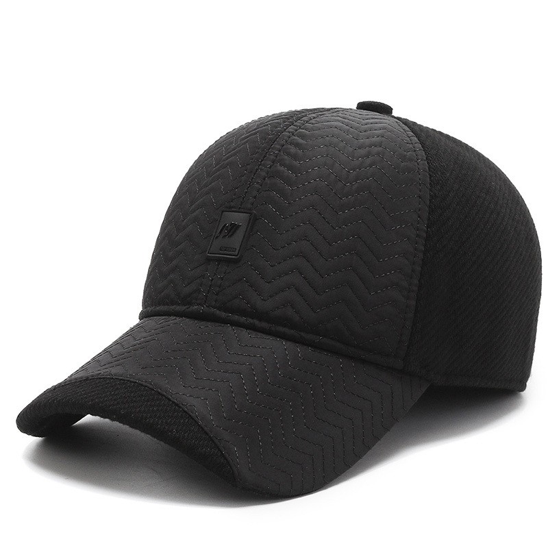 Купить стеганую бейсболку бренда Narason на зиму черного цвета в Киеве ...