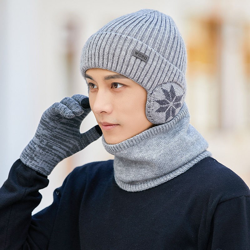 Купить комплект из шапки и бафа от бренда Narason в сером цвете в Киеве ...